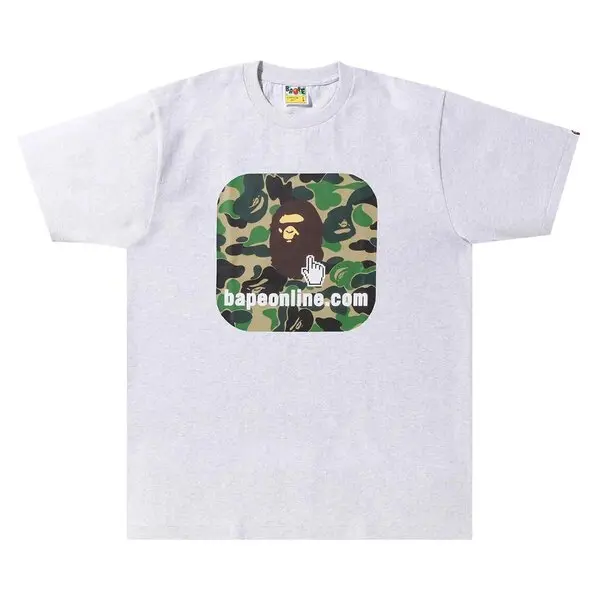 A BATHING APE Abc Camo Tee - Grey