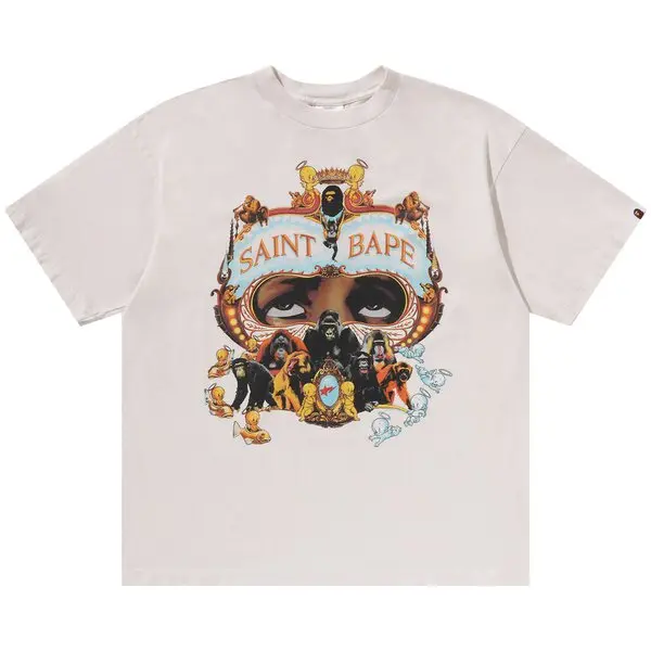 A BATHING APE X Saint Mxxxxxx Generation Tee - White