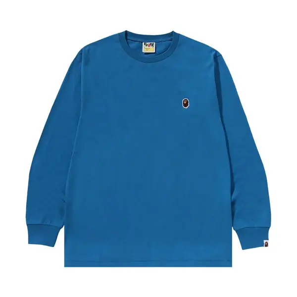 A BATHING APE One Point Long-sleeve Tee - Blue
