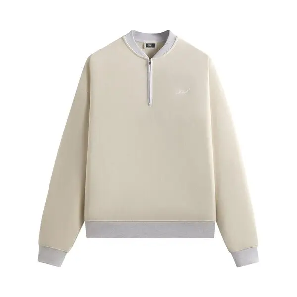 Kith Quarter Zip Terry Nelson Crewneck - Cream