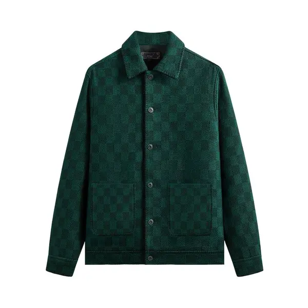 Kith Check Boucle Boxy Collared Overshirt