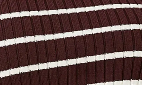 Solid & Striped Dora Ribbed Knit Crop Top - Raisin Brown