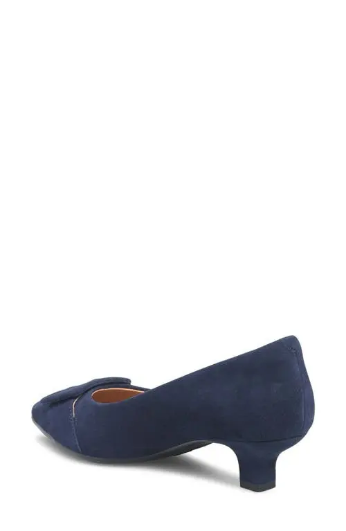 SOFFT Pointed-toe Kitten Heel Pumps - Sky Navy