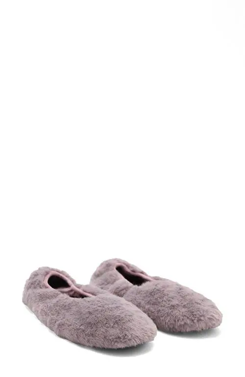 Mango Faux Fur Slipper - Purple