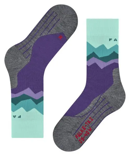 Falke Tk2 Explore Crest Hiking Socks - Amethyst