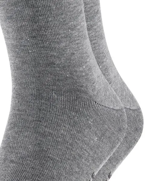 Falke Happy 2-pack Cotton Socks - Light Grey Melange