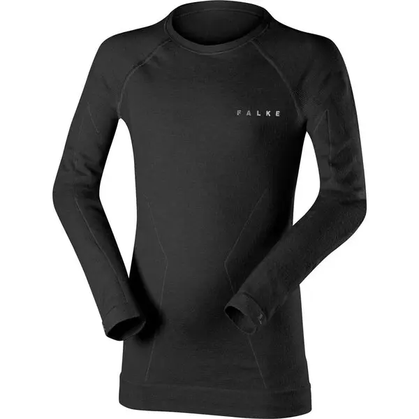 Falke Wool Tech Base Layer Top - Black