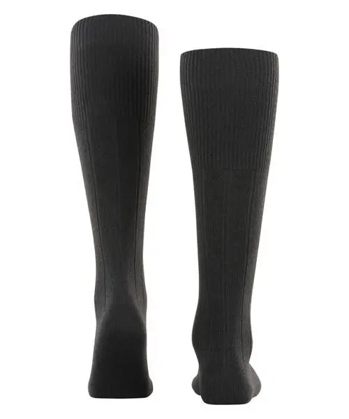 Falke Lhasa Rib Wool Cashmere Knee High Socks - Black