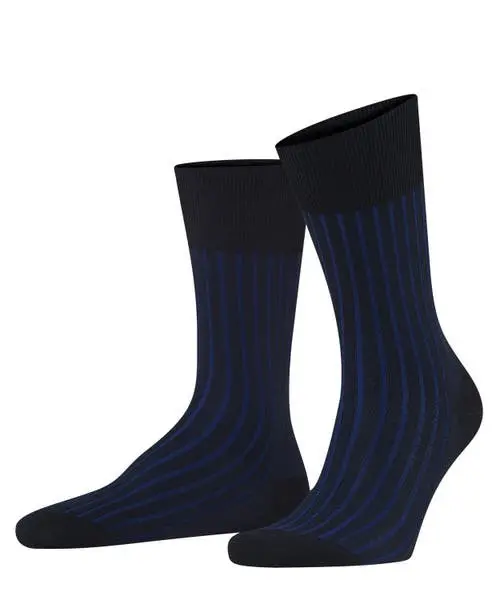 Falke Shadow Striped Dress Socks - Lupine