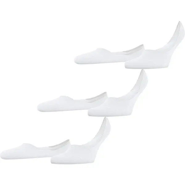 Falke Step Cotton No Show Socks Pack Of 3 - White