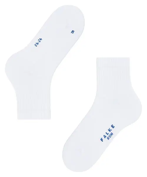 Falke Run Rib Cotton Socks - White