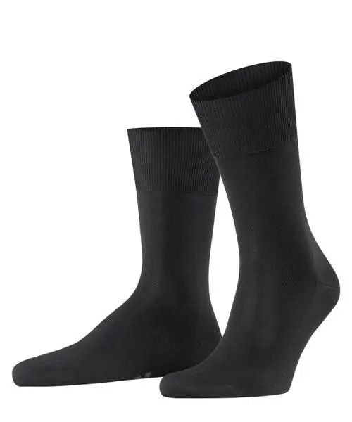 Falke Firenze Elastic Free Dress Socks - Black