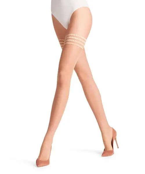 Falke Pure Matt 20 Denier Sheer Thigh Highs - Golden
