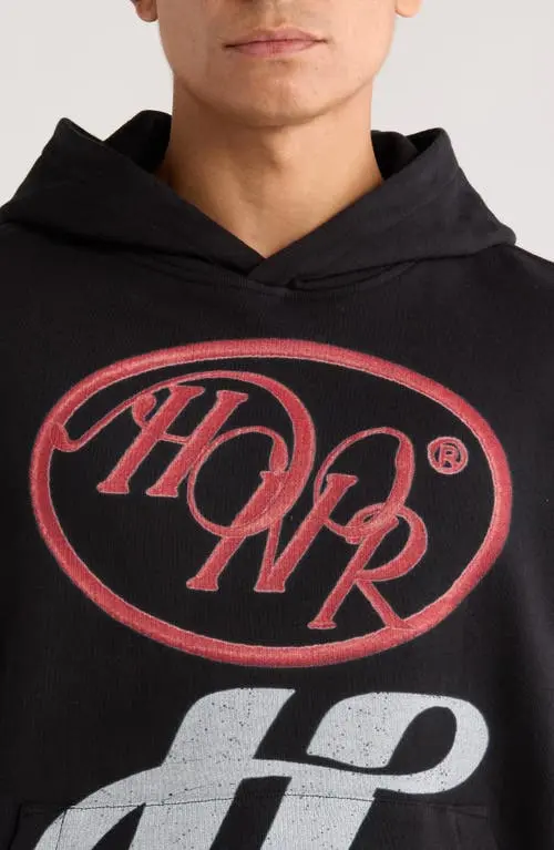 HONOR THE GIFT Cotton Pop Art Hoodie - Black