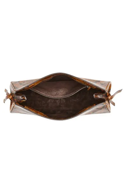 Staud Maude Soft Leather Clutch - Snake