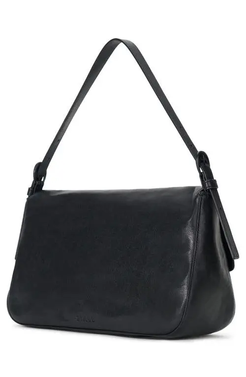 Staud Harlow Leather Shoulder Bag - Black