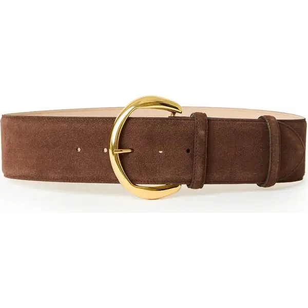 B-low The Belt Florence Suede Belt - Chocolate Gold