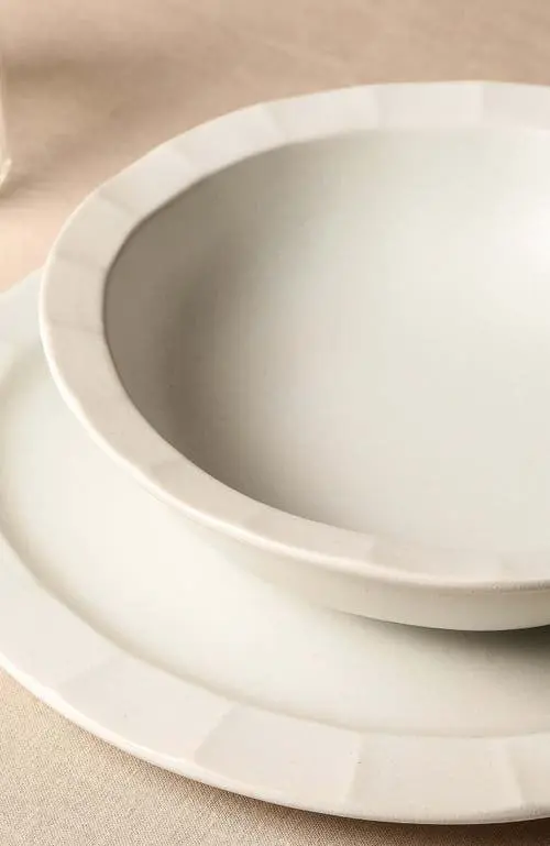STONE + LAIN Oasis Stoneware 4-piece Dinner Plate Set