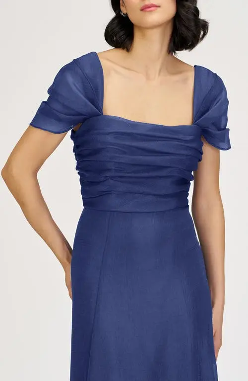 Js Collections Jane Ruched Bodice A-line Gown