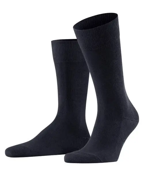 Falke Family Sustainable Cotton Dress Socks - Dark Navy