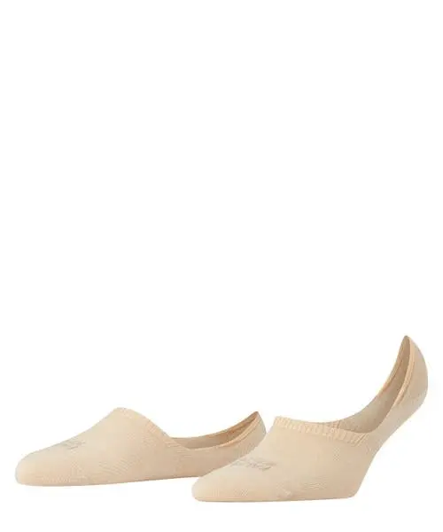 Falke Step Cotton High Cut Invisible Socks - Cream