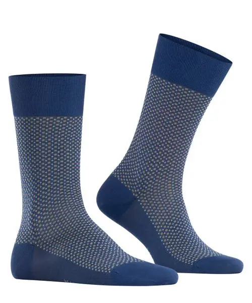 Falke Patterned Dress Socks - Royal Blue