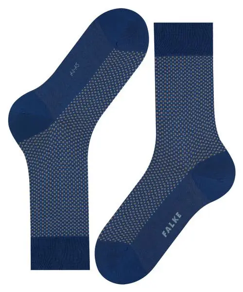 Falke Patterned Dress Socks - Royal Blue