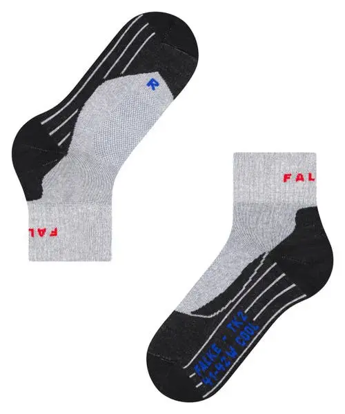 Falke Tk2 Explore Cool Short Hiking Socks - Light Grey
