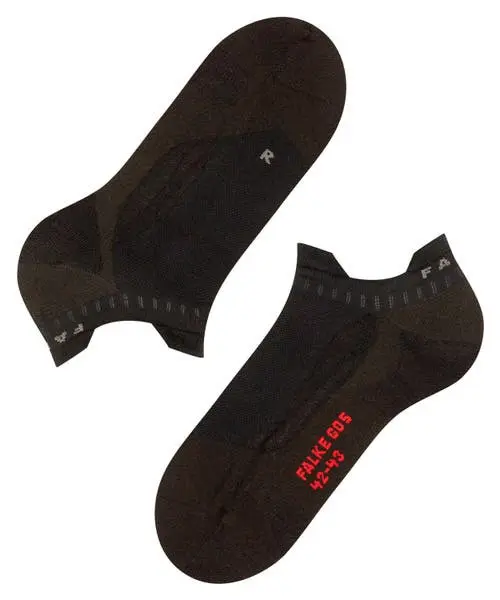 Falke Go5 Invisible Golf Socks - Black