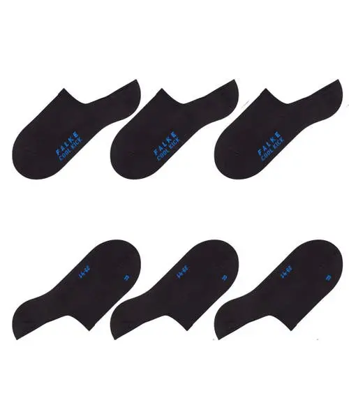 Falke Cool Kick 3-pack Invisible Socks - Black