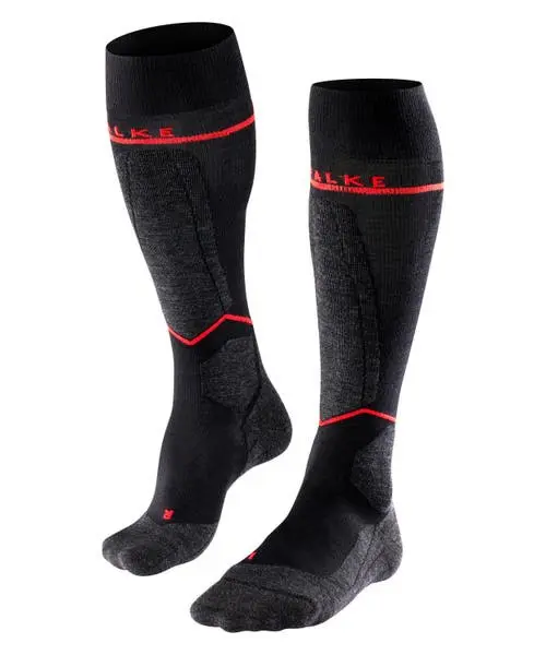 Falke Sk4 Advanced Compression Light Ski Socks - Black-mix