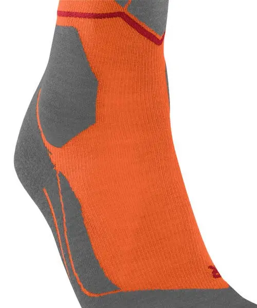 Falke Sk4 Advanced Compression Light Ski Socks - Flash Orange