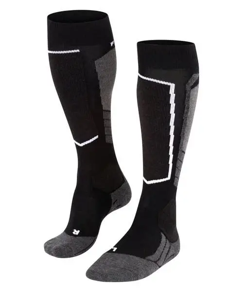 Falke Sk2 Intermediate Wool Ski Socks - Black-mix
