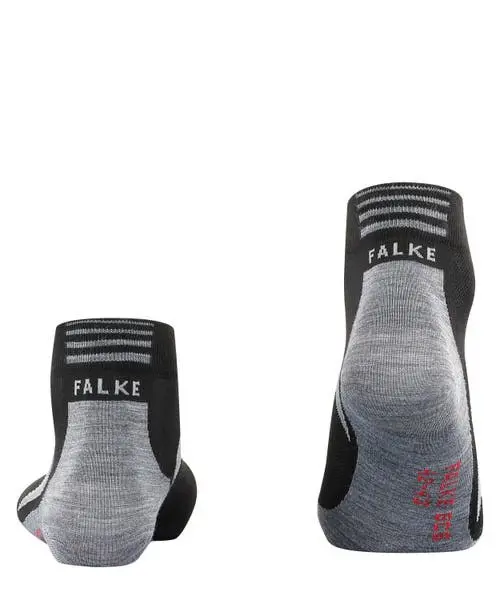 Falke Bc6 Pro Cycling Ankle Socks - Black-mix