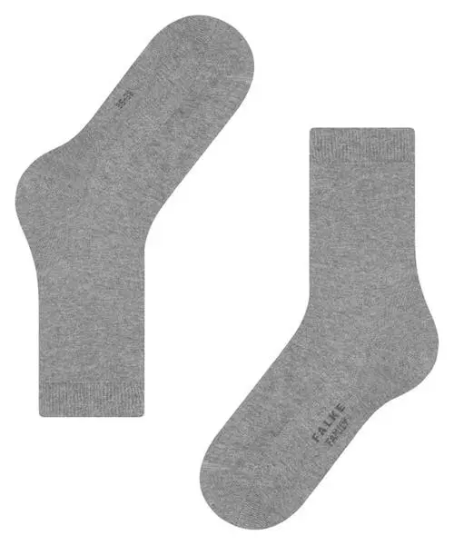 Falke Family Cotton Crew Socks - Greymix
