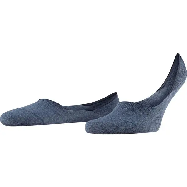 Falke Step Cotton No Show Socks - Navy Melange