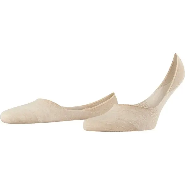 Falke Step Cotton No Show Socks - Sand Melange