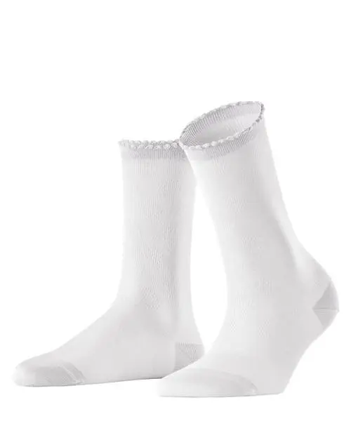 Falke Bold Dot Sustainable Cotton Socks - White