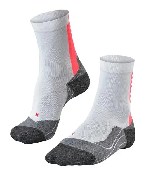Falke Achilles Tendon Relief Athletic Socks - White-red
