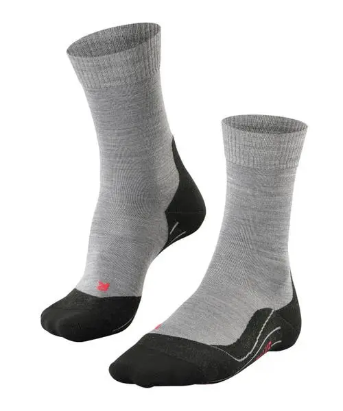 Falke Tk5 Wander Hiking Crew Socks - Light Grey