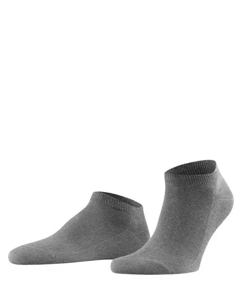 Falke Family Sustainable Cotton Sneaker Socks - Light Grey Melange
