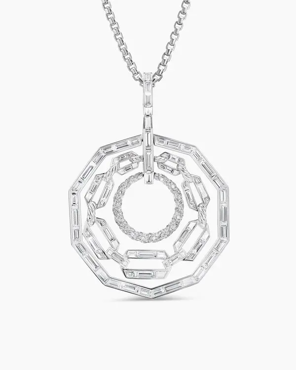 David Yurman Stax Round Pendant - Diamond