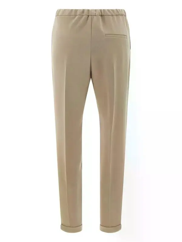 Alberto Biani Elasticated Pleat Trousers - Neutrals