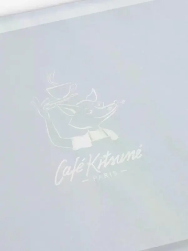 CAFÉ KITSUNÉ Fox-logo Rectangular Tray