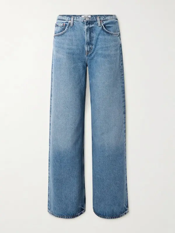 AGOLDE Keira Mid-rise Wide-leg Organic Jeans