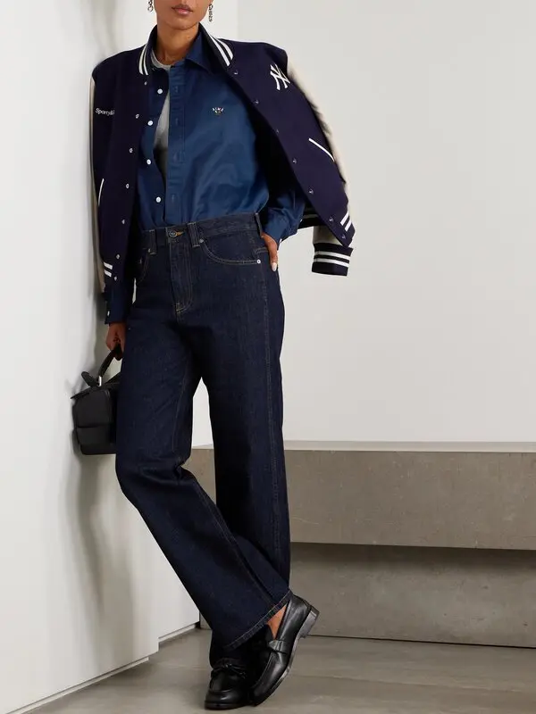 Aimé Leon Dore Embroidered Cotton-twill Shirt