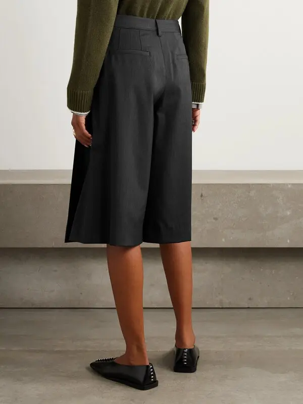 TWP Stefens Pleated Wool Culottes