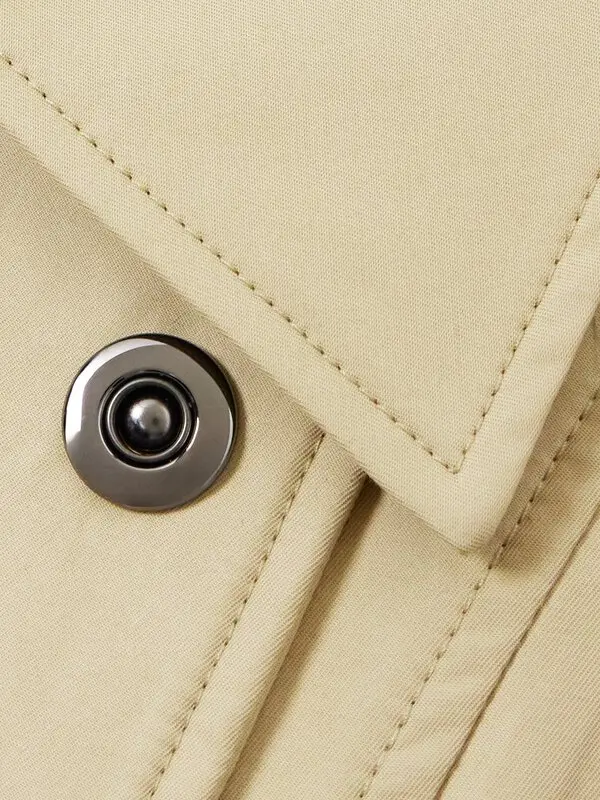 TWP Long Bogie Cotton-blend Gabardine Coat