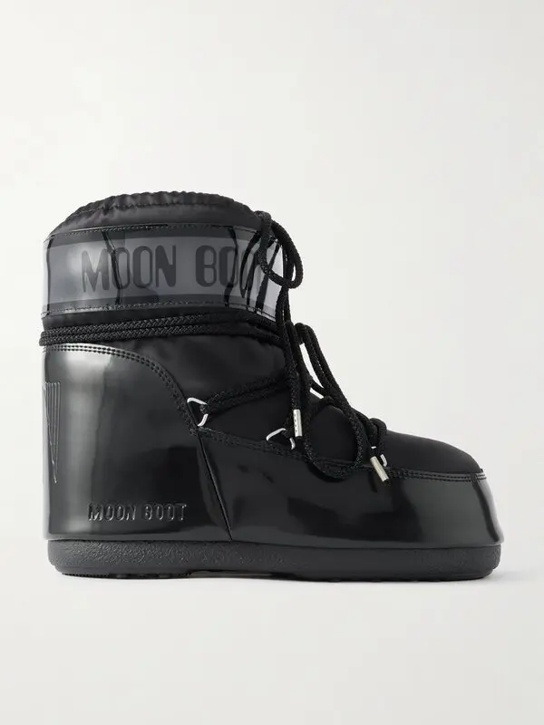 Moon Boot Icon Glow Glance Snow Boots - Black