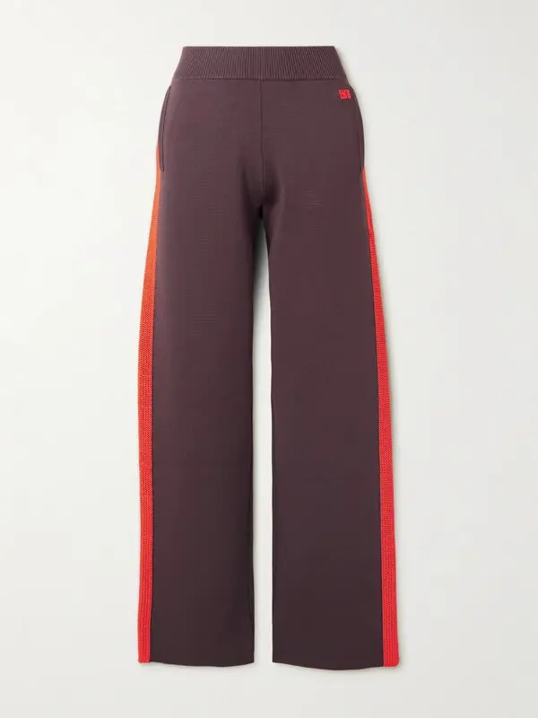 WALES BONNER Tide Striped Knitted Track Pants